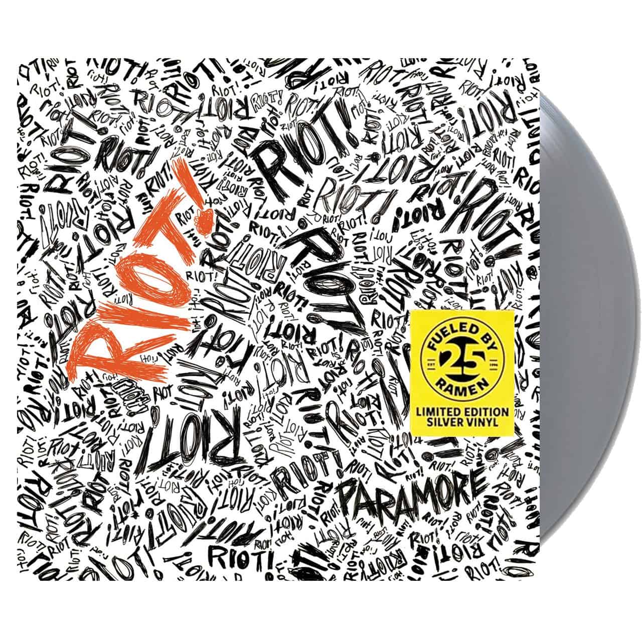 PARAMORE Riot Vinyl, Cover Dent (Silver, 1LP) – Ted Ellis